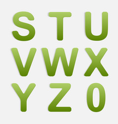 English geometric font alphabet uppercase Vector Image