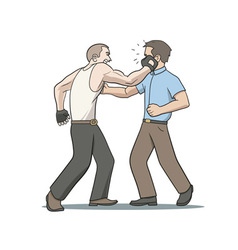 Face punch Royalty Free Vector Image - VectorStock