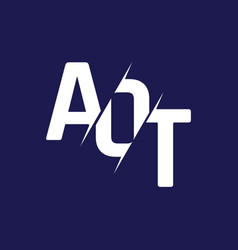 Monogram letters initial logo design acr Vector Image