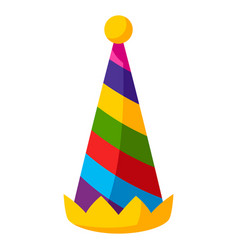 Cartoon birthday party caps funny celebration cap Vector Image
