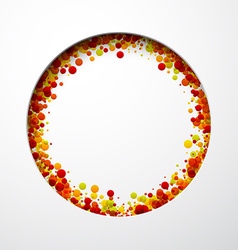 Round background with drops Royalty Free Vector Image