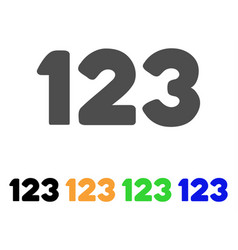 Digits icon Royalty Free Vector Image - VectorStock