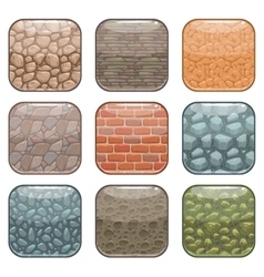 Rounded square app icons Royalty Free Vector Image