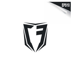 Initial cf logo design cf logo design Royalty Free Vector