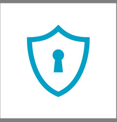 Security guard logo design shield key look Vector Image