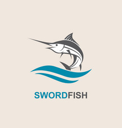 Swordfish logo Royalty Free Vector Image - VectorStock