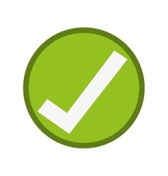 Ok right correct icon Royalty Free Vector Image