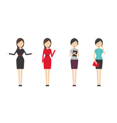 Business woman clothes infographics Royalty Free Vector