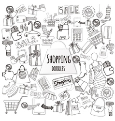 Shopping Doodle Set Royalty Free Vector Image - VectorStock