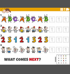 Educational pattern game for children Royalty Free Vector