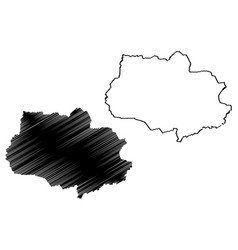 Tyumen oblast map Royalty Free Vector Image - VectorStock