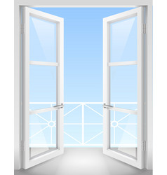Open door in the sky Royalty Free Vector Image