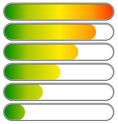 Green progress bar loading template for app Vector Image
