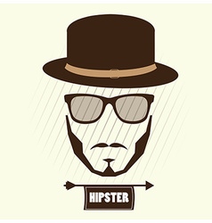 Isolated hipster icon Royalty Free Vector Image