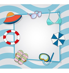 Happy bees frame background Royalty Free Vector Image