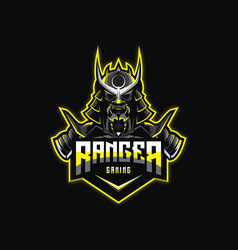 Logo design for games Royalty Free Vector Image