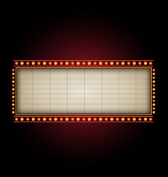 Theater sign Royalty Free Vector Image - VectorStock