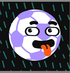 Soccer background in purple colors Royalty Free Vector Image