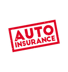 Auto insurance rubber stamp Royalty Free Vector Image