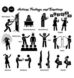 Woman female girl self defense stick figure Vector Image