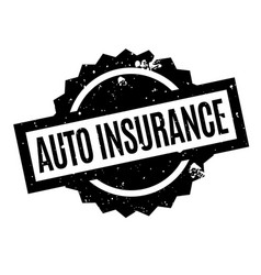 Auto insurance rubber stamp Royalty Free Vector Image