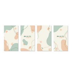 Set abstract vertical minimal backgrounds in Vector Image
