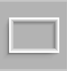Rectangular vertical white shelf Royalty Free Vector Image