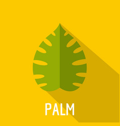 Birch leaf icon flat style Royalty Free Vector Image