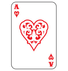 Ace hearts Royalty Free Vector Image - VectorStock