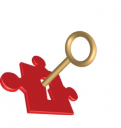 Puzzle key Royalty Free Vector Image - VectorStock