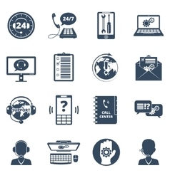 Support icons set Royalty Free Vector Image - VectorStock