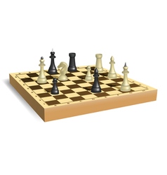 Checkmate pieces on transparent Royalty Free Vector Image
