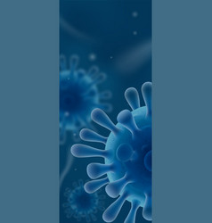 Coronavirus covid-19 vertical banner Royalty Free Vector