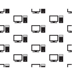 Cartoon personal computer components Royalty Free Vector