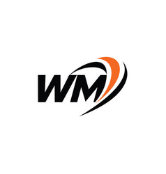 Wm monogram logo Royalty Free Vector Image - VectorStock