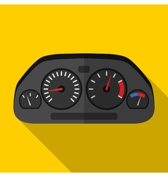 Colorful car dashboard icon in modern flat style Vector Image