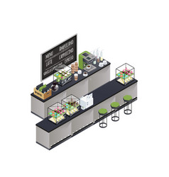 Open bar neon signboard realistic background Vector Image