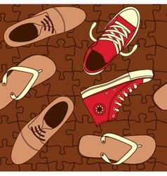 Shoe wallpaper Royalty Free Vector Image - VectorStock