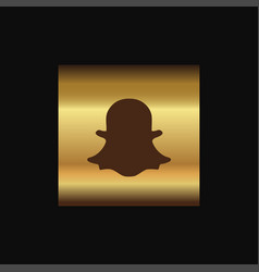 Snapchat icon design Royalty Free Vector Image