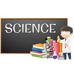 Teacher with chalk and book Royalty Free Vector Image