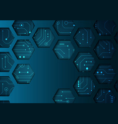High tech technology geometric Royalty Free Vector Image