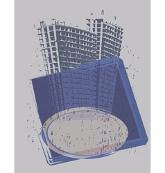 Tower banner Royalty Free Vector Image - VectorStock