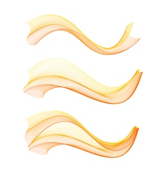 Abstract flame wave set Royalty Free Vector Image