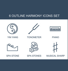 Harmony icons Royalty Free Vector Image - VectorStock