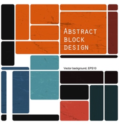 Abstract block template design Royalty Free Vector Image