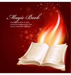 Magic book background Royalty Free Vector Image