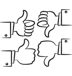 Hand drawn infinity icons set Royalty Free Vector Image