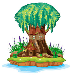Fairytale house in cartoon style Royalty Free Vector Image