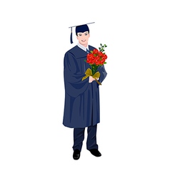 Beautiful graduate Royalty Free Vector Image - VectorStock
