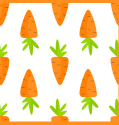 Carrot seamless pattern background Royalty Free Vector Image